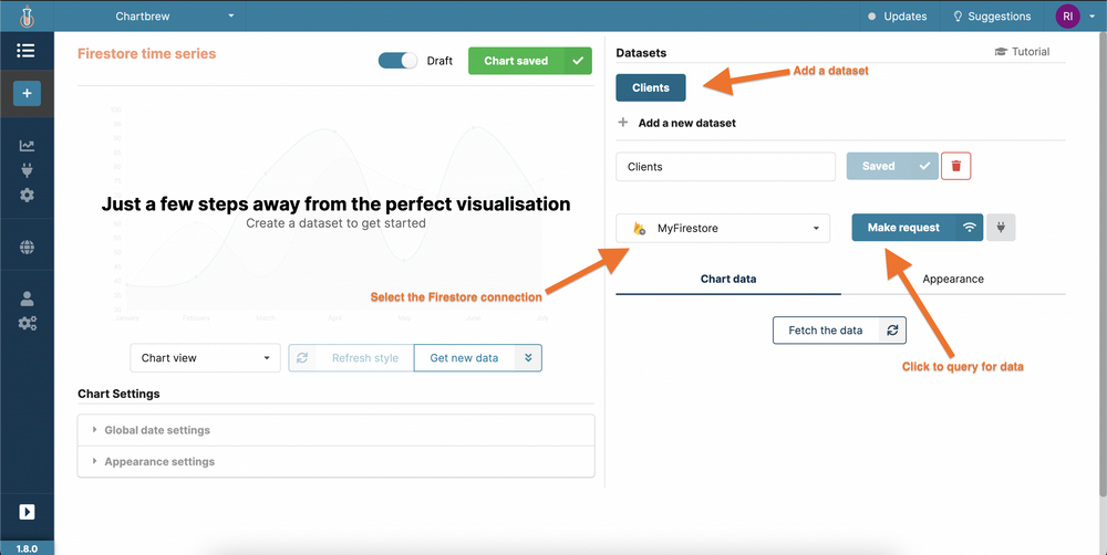 How to visualize your Firestore data with Chartbrew