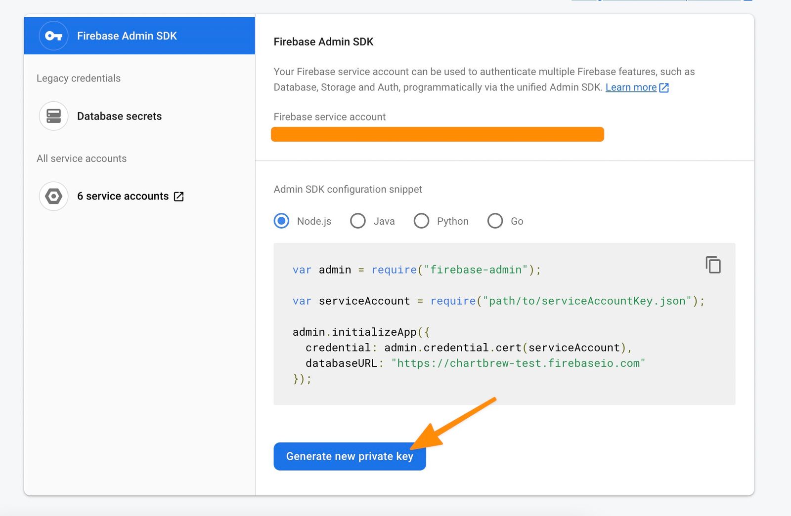 Visualize your Firebase Realtime Database with Chartbrew