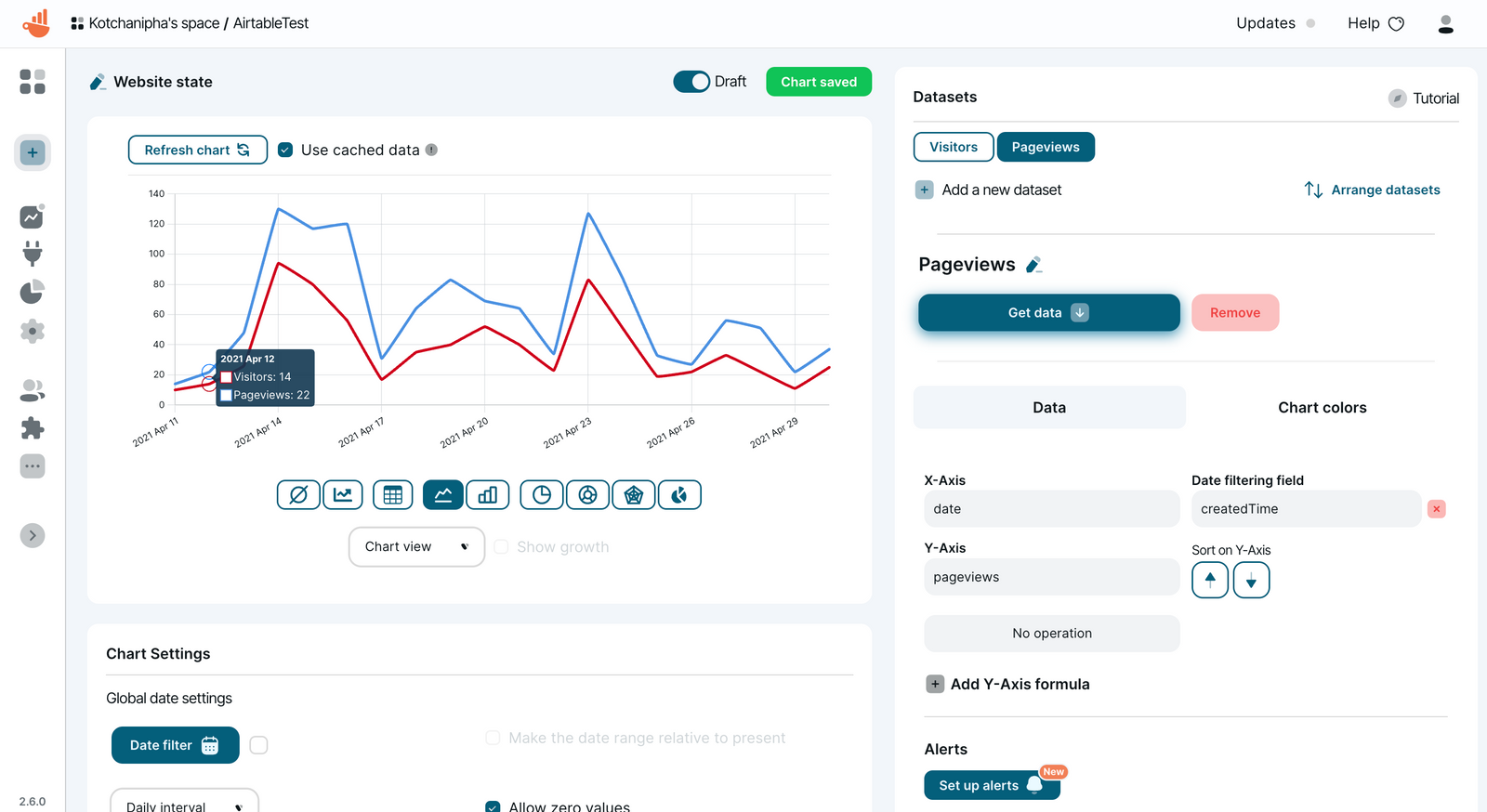 How to visualize Airtable data with Chartbrew