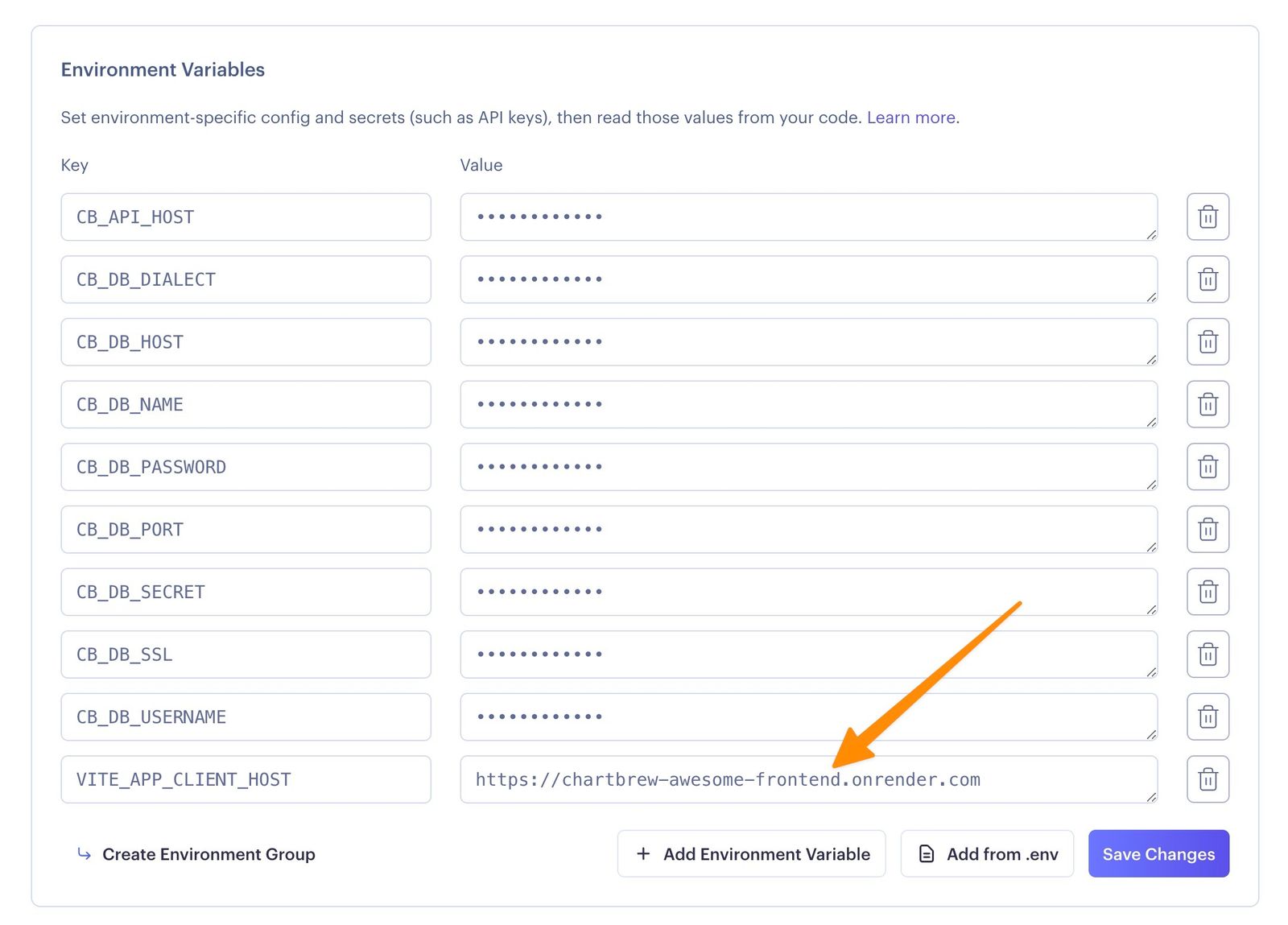 How to deploy Chartbrew on Render