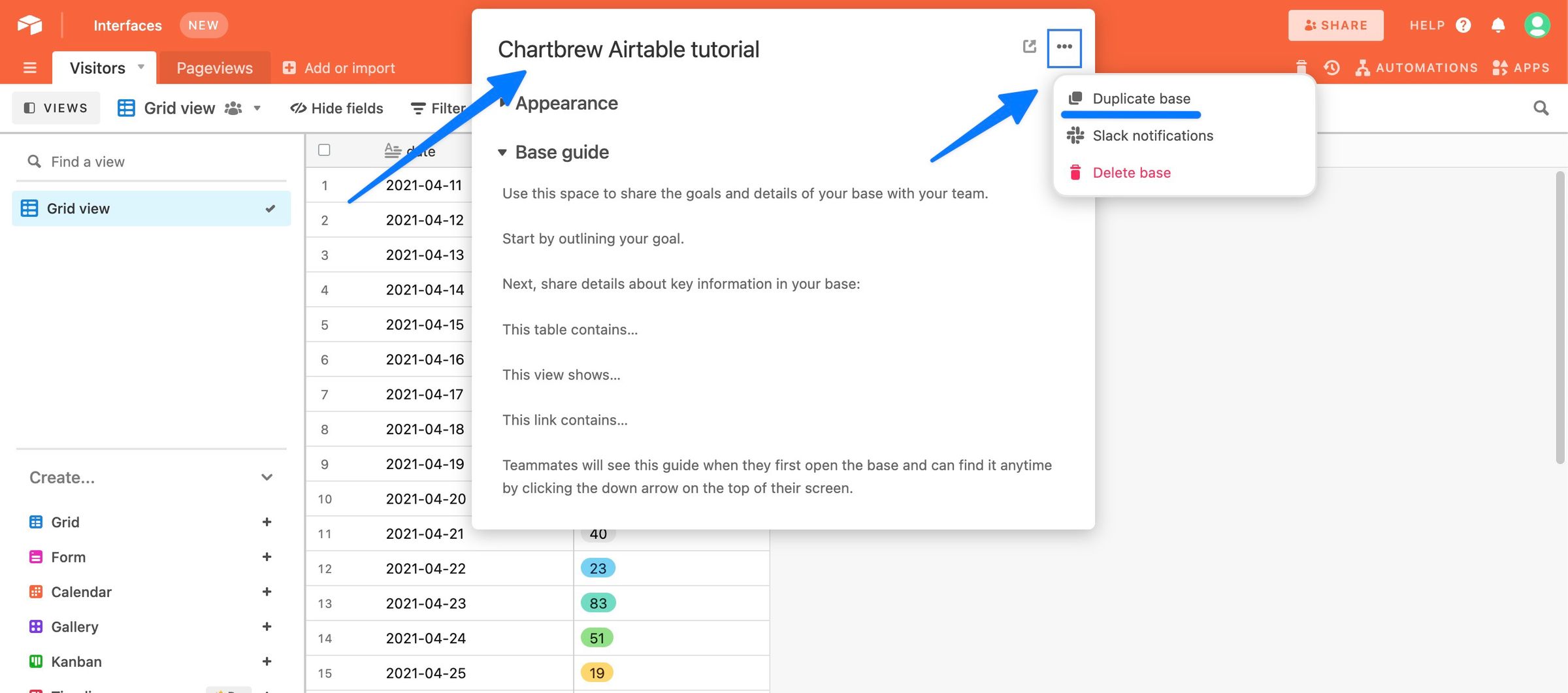 How to visualize Airtable data with Chartbrew