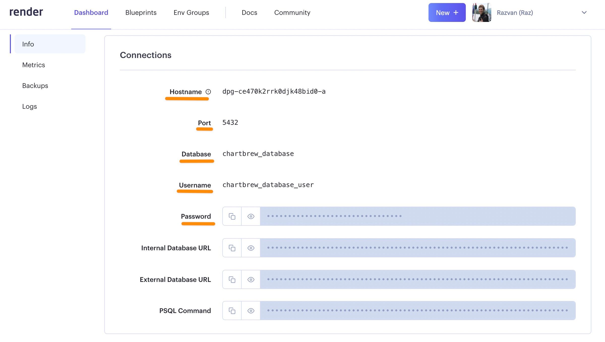 How to deploy Chartbrew on Render