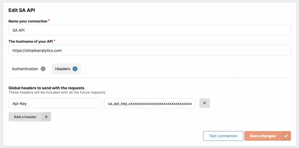 How to visualize Simple Analytics data with Chartbrew